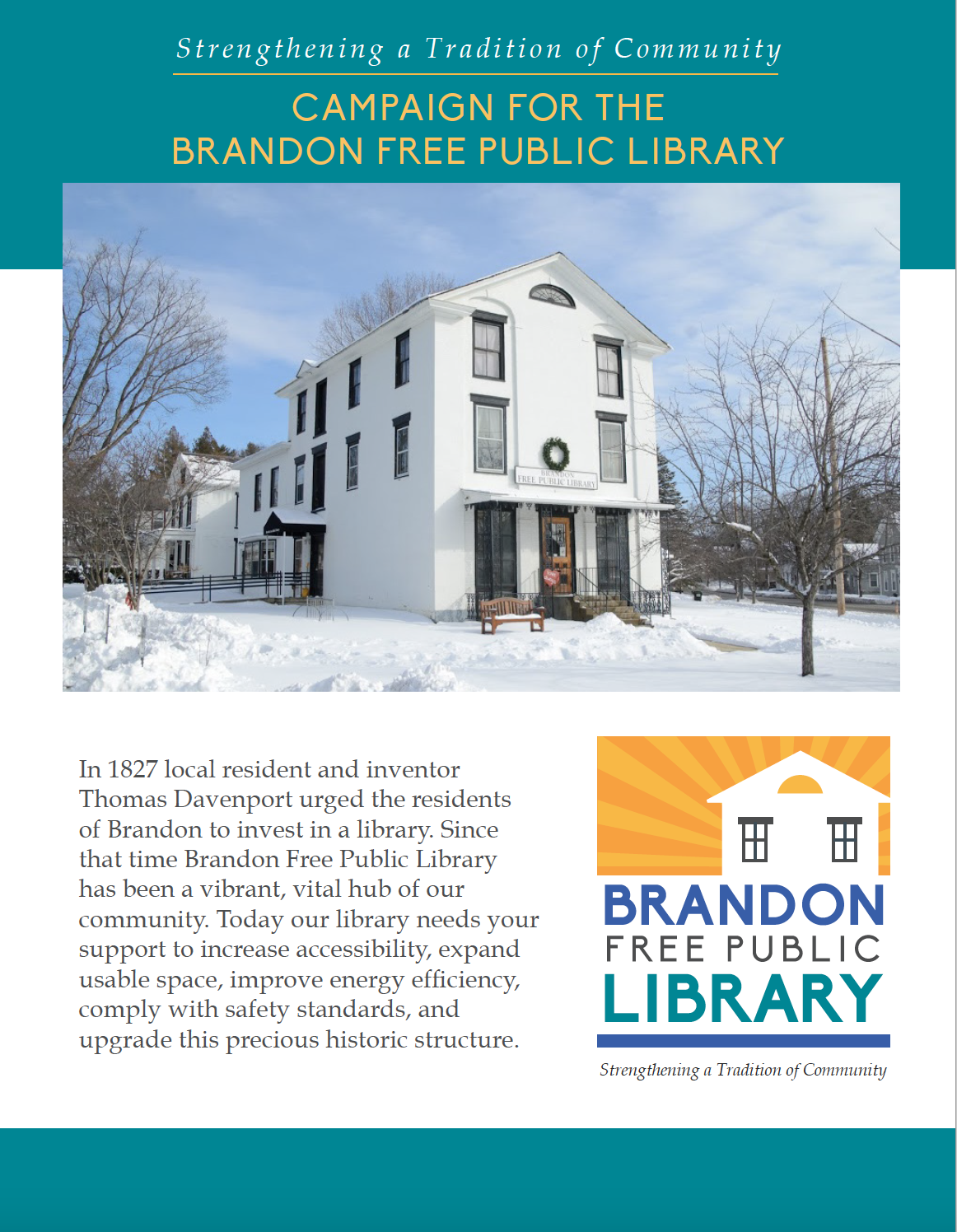 Renovation Brandon Free Public Library